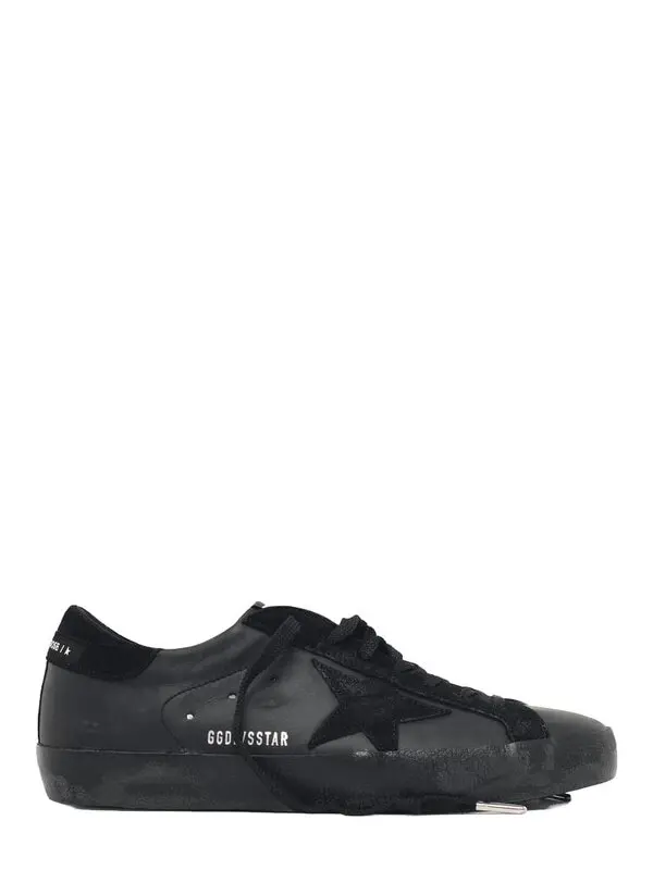 GOLDEN GOOSE Super Star Leather Sneakers - Black