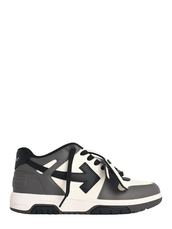 Off-White Leather Out Of Office Sneakers - Gray