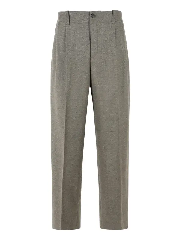 GOLDEN GOOSE Virgin Wool Trousers - Gray