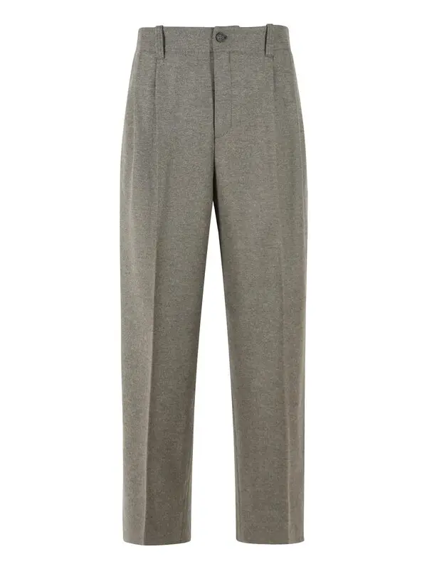 GOLDEN GOOSE Virgin Wool Trousers - Gray