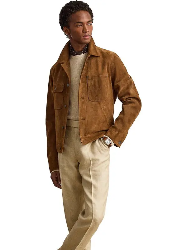 Ralph Lauren Gregory Hand-tailored Twill Suit Trouser - Tan