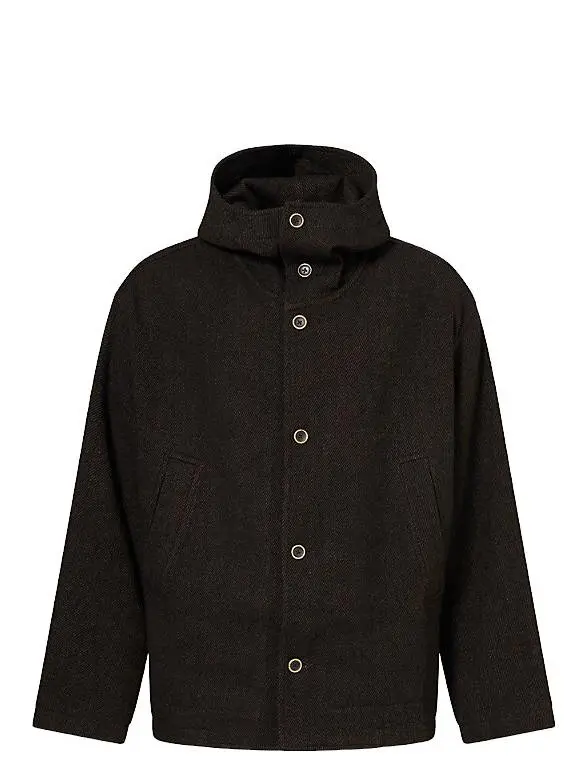 UMA WANG Juto Twill Jacket - Black/brown