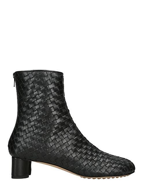 Bottega Veneta Cherry Kitten 40 Leather Ankle Boots - Black