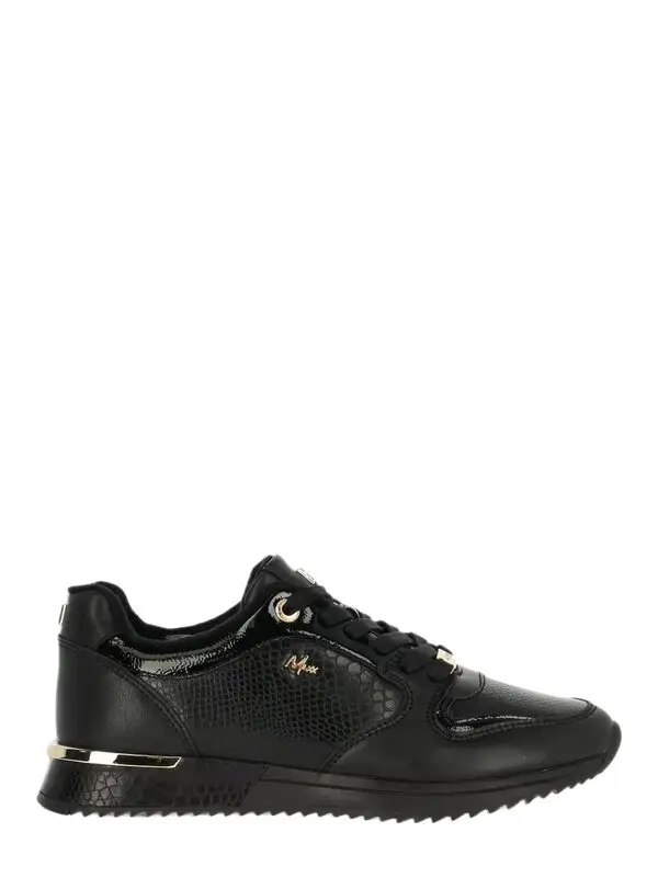 MEXX Snake-effect Panelled Sneakers - Black