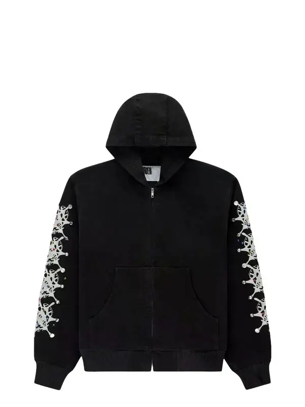 SP5DER Webstone Zip-up Woodie - Black