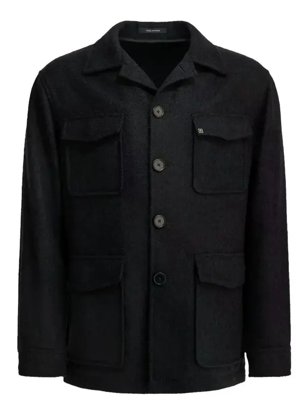 Tagliatore Milton Button-up Four-pocket Jacket - Blue
