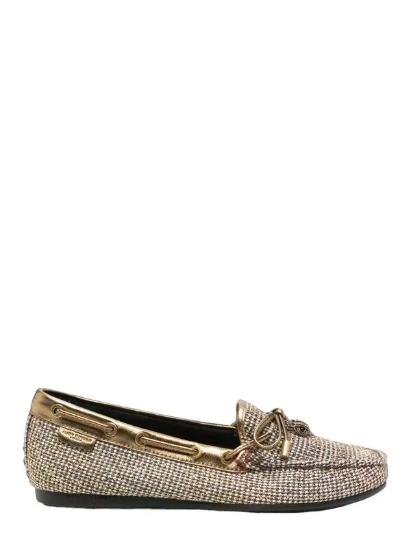 Kurt Geiger Eagle Houndstooth Loafers - Neutrals