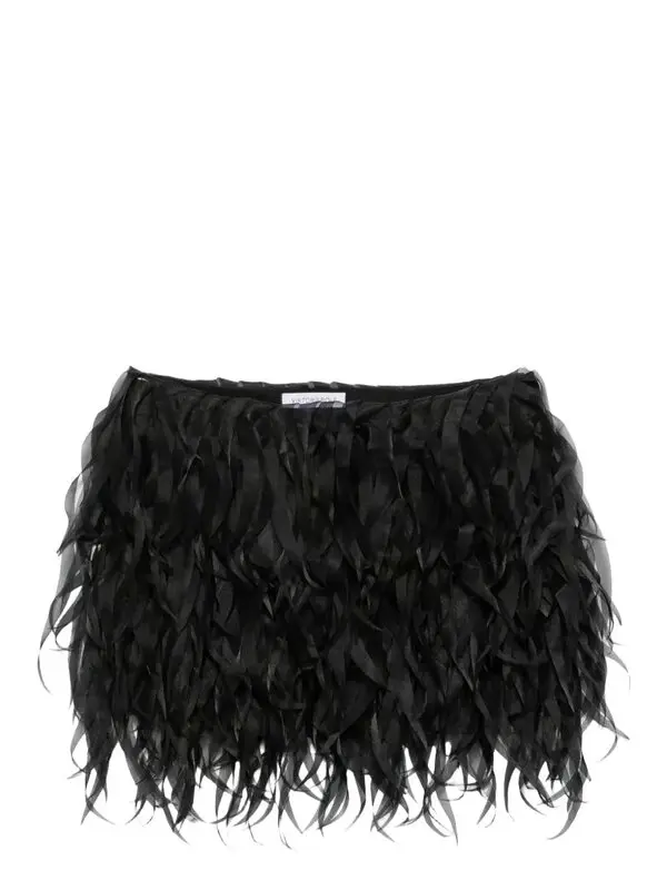 Viktor & Rolf Feather-effect Mini Skirt - Black