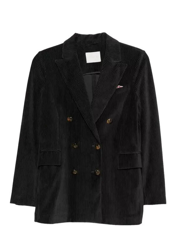 CIRCOLO 1901 Double-breasted Corduroy Jacket - Blue