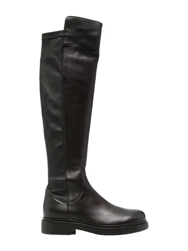 Agl Leather Over-the-knee Boots - Brown