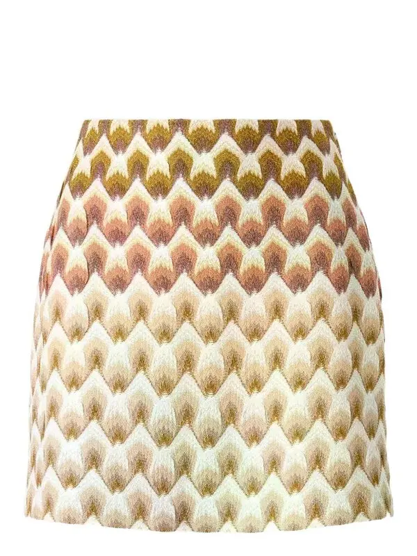Missoni Zig Zag-knit Metallic Skirt - Neutrals