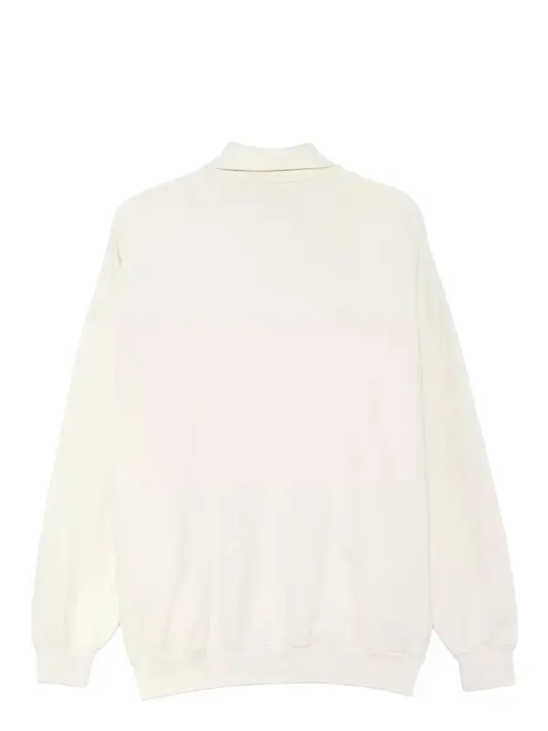 Auralee Zip-up Cotton Sweater - Neutrals