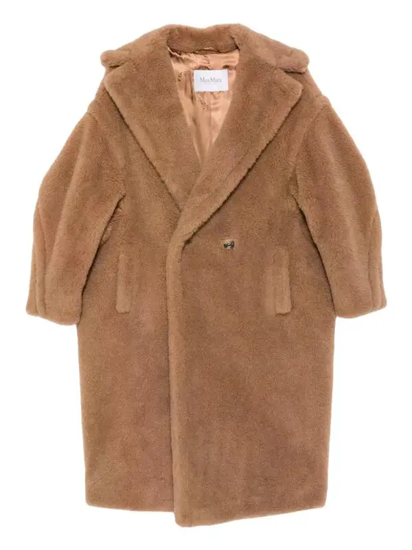 Max Mara Teddy Double-breasted Coat - Brown