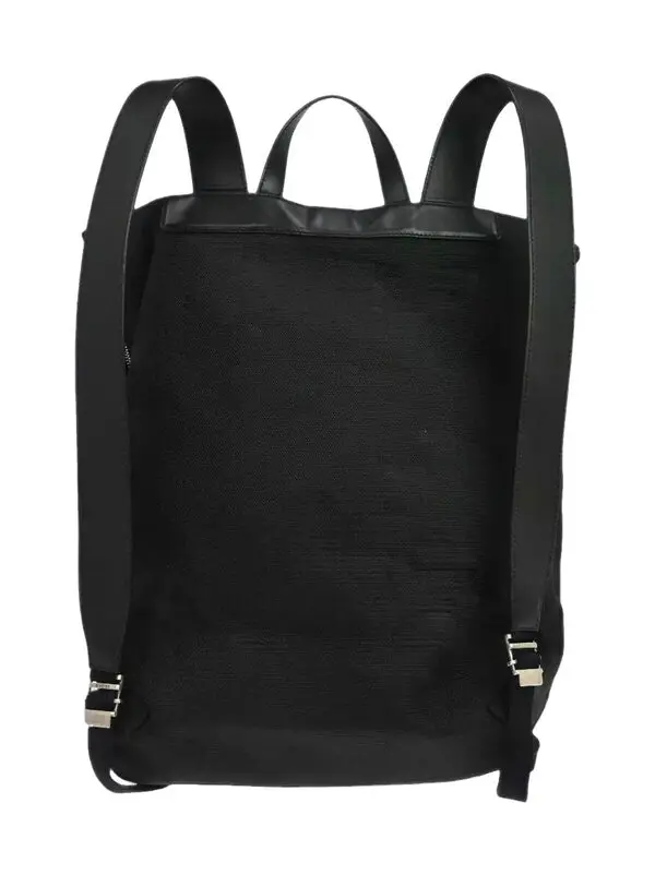 Gucci 1990-2000s Web Stripe Foldover Backpack - Black