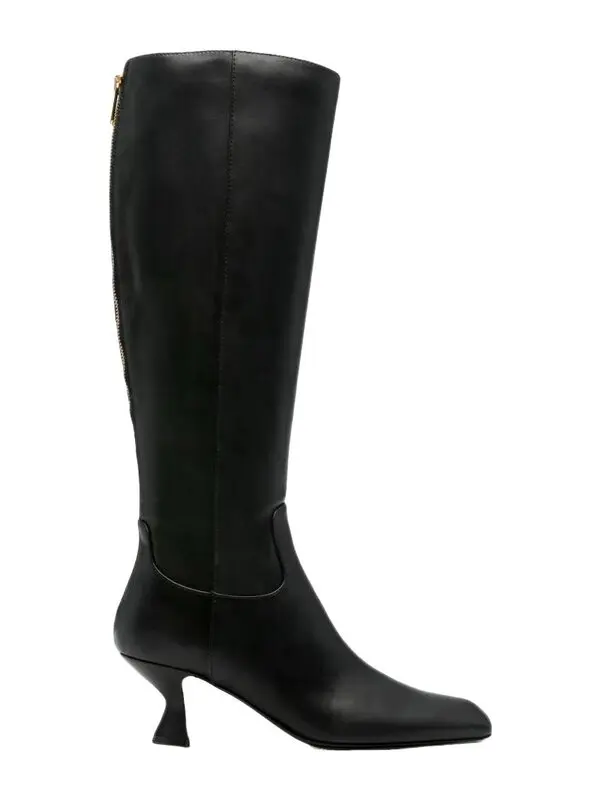 SERGIO ROSSI Rear Zip-fastening Knee-high Boots - Black