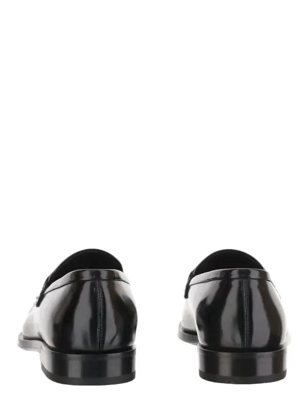 FERRAGAMO Leather Loafers - Black