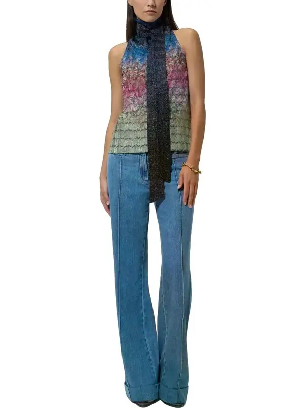 Missoni Iridescent Kaleidoscopic Motif Top - Blue
