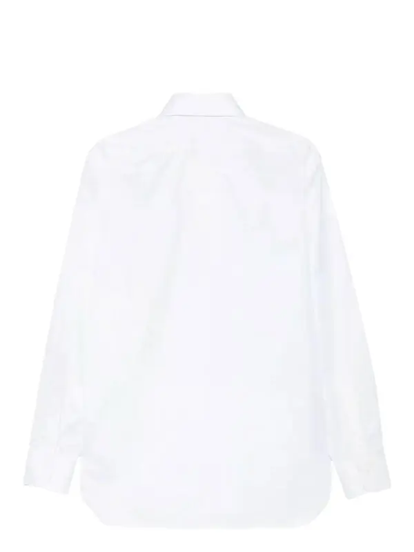 BARBA NAPOLI Spread-collar Button-up Shirt - White