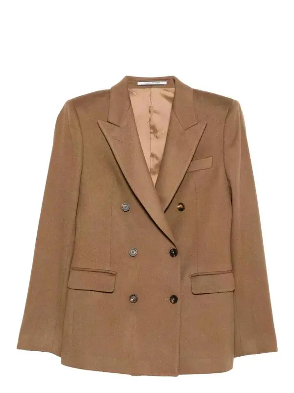 Tagliatore Double-breasted Peak-lapels Blazer - Brown