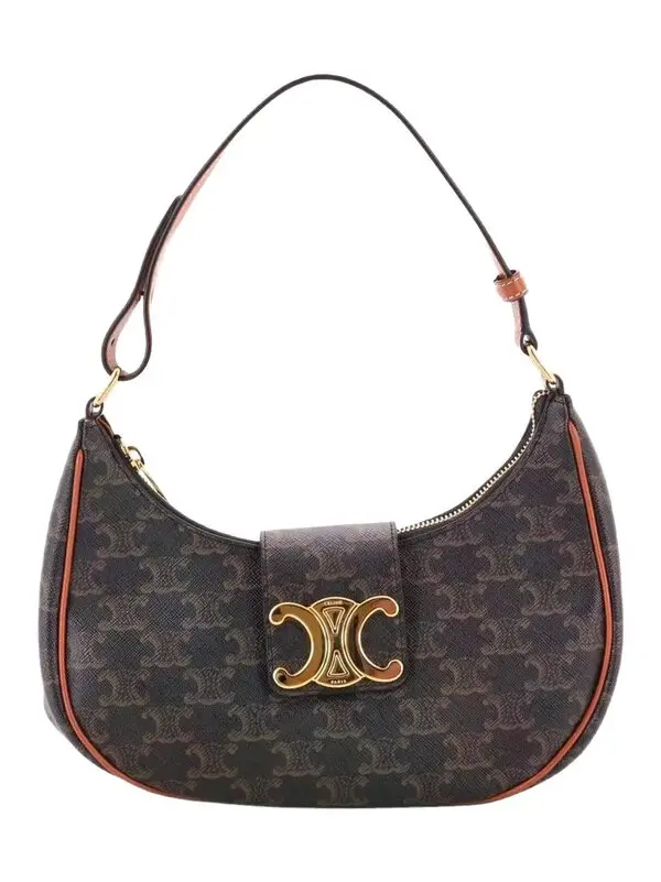 Celine Ava Triomphe Shoulder Bag - Brown