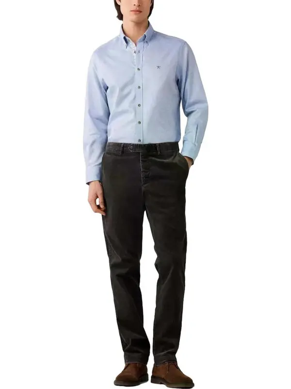 HACKETT LONDON Brompton Button-down Shirt - Blue