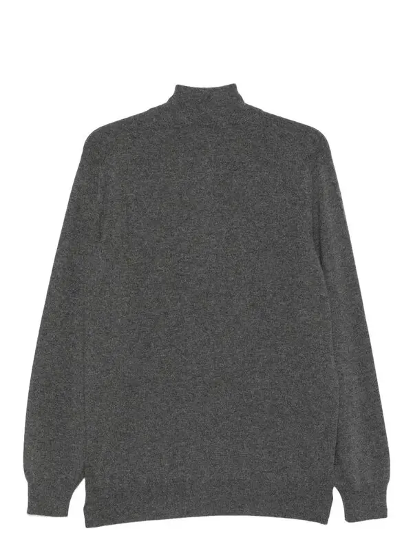 Brunello Cucinelli Zip-up High-neck Cardigan - Grey