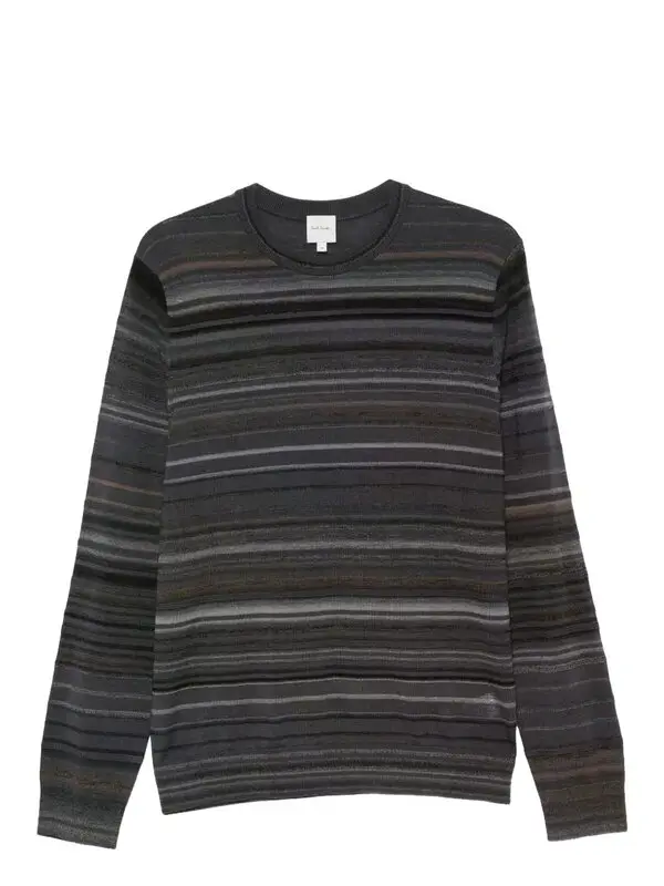 Paul Smith Striped Crew-neck Sweater - Grey