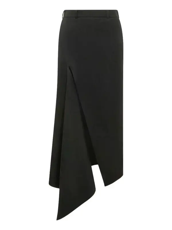 Givenchy Slashed Midi Skirt - Black