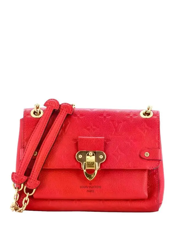 LOUIS VUITTON Vavin Monogram Empreinte Leather Bb Crossbody Bag - Red