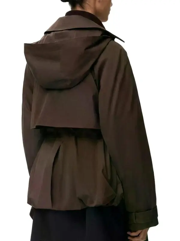 Loewe Cotton And Silk Jacket - Brown