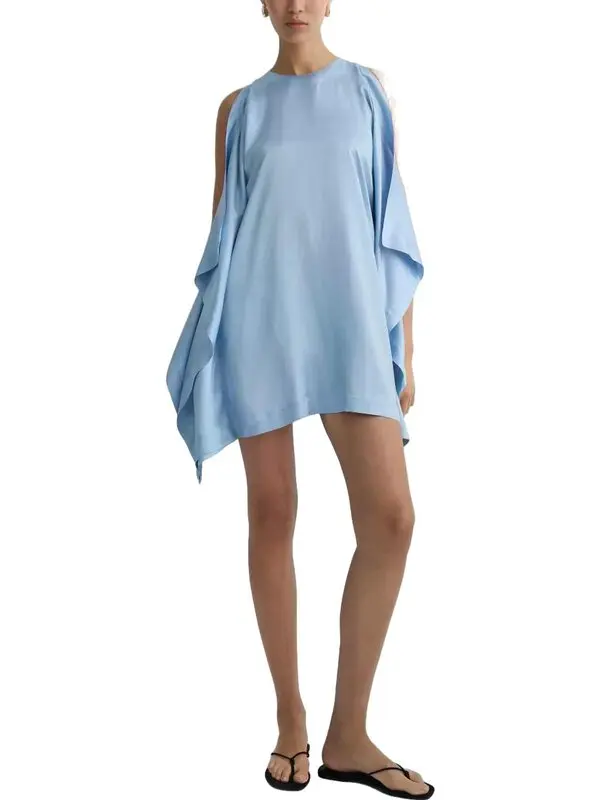 Bondi Born Como Waterfall Mini Dress - Blue