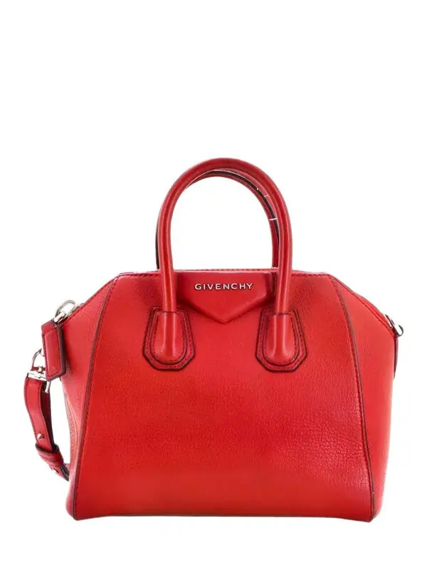 Givenchy Antigona Leather Cross Body Bag - Red