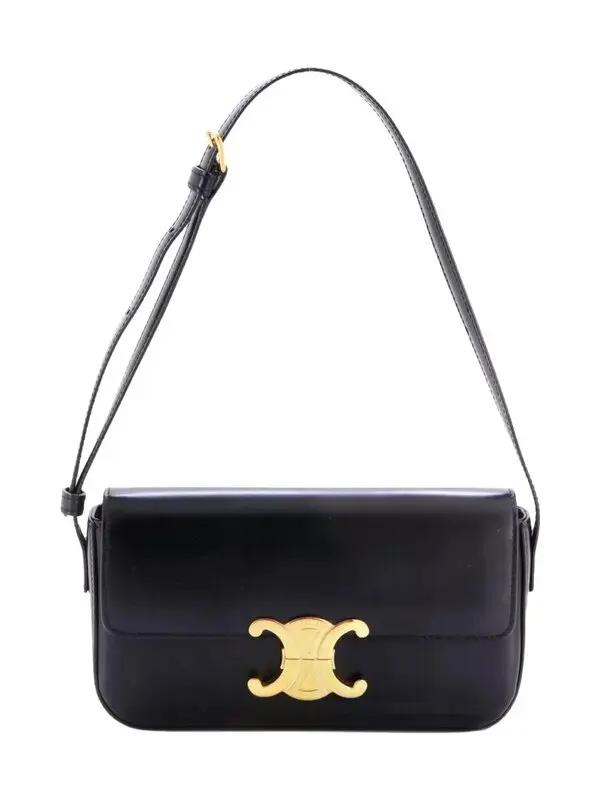 Celine Triomphe East-west Shoulder Bag - Black