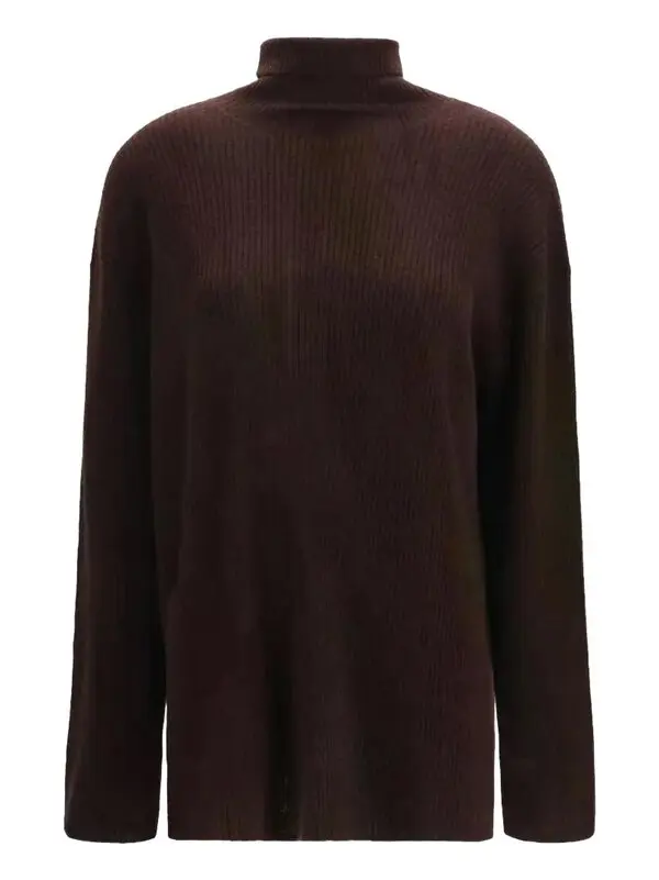 Loro Piana Camino Ribbed-knit Sweater - Brown