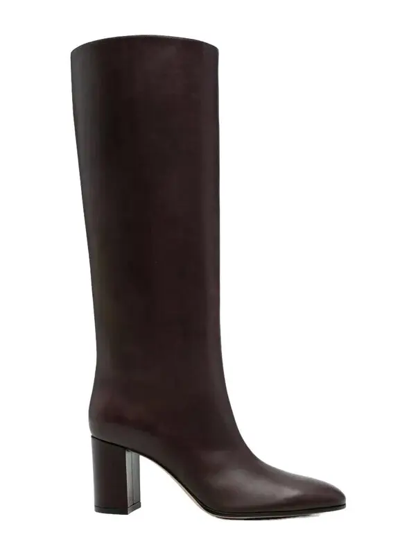 GIANVITO ROSSI Glove Leather Boots - Red