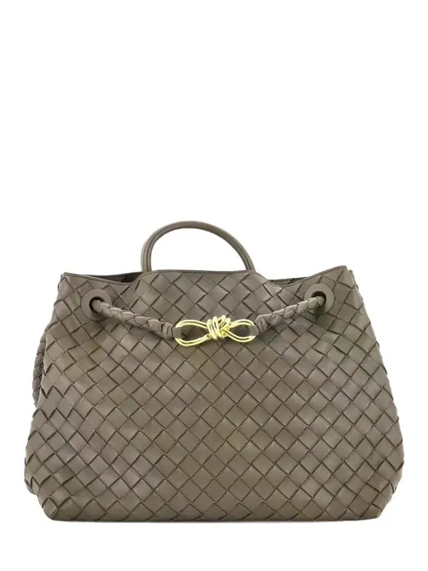 Bottega Veneta Andiamo Top Handle Bag Intrecciato Nappa - Green