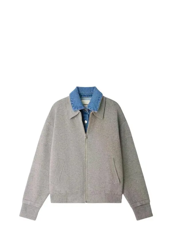 Sandro Zip-up Sweatshirt - Grey