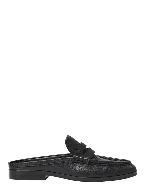 Simkhai Dean Pebbled Leather Mules - Black