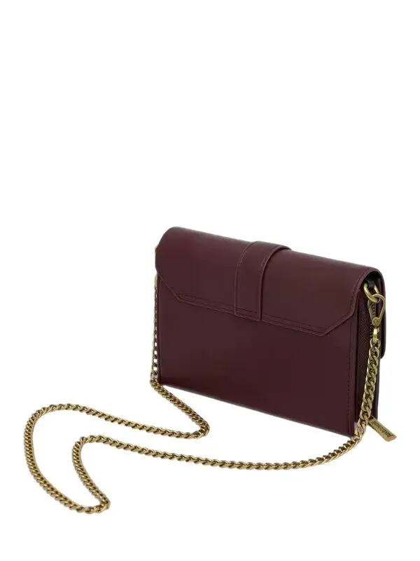 Just Cavalli Snake-plaque Chain-link Clutch Bag - Red