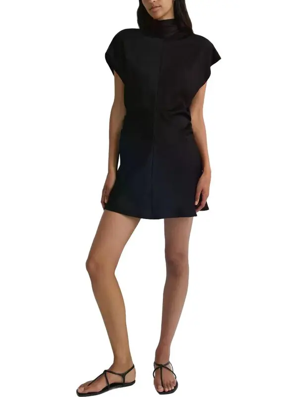 Bondi Born Ardea Tie-neck Mini Dress - Black