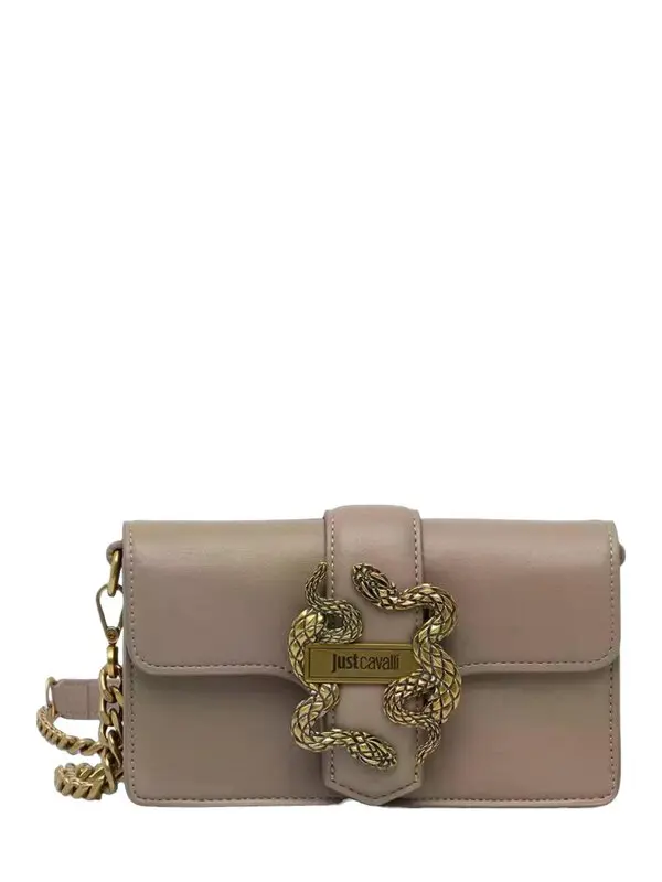 Just Cavalli Iconic Snakes Cross Body Bag - Brown