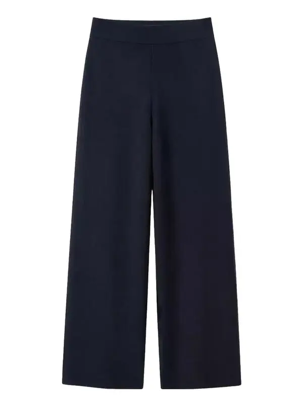 Max Mara Wide-leg Darted Trousers - Blue