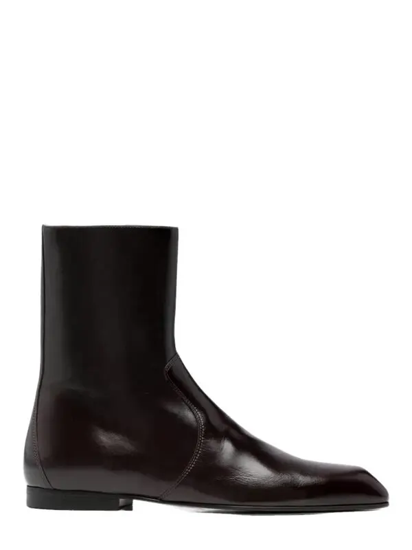 Khaite Colt Ankle Boots - Red