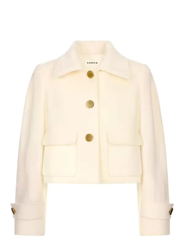 P.a.r.o.s.h Button-up Cropped Jacket - Neutrals