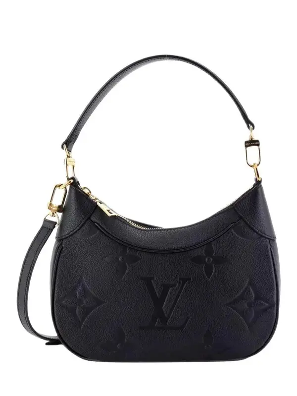 LOUIS VUITTON Monogram Empreinte Giant Bagatelle Nm Shoulder Bag - Black
