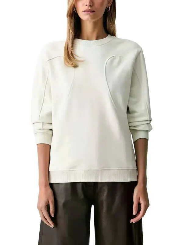 Patrizia Pepe Panel Raglan Sleeve Sweatshirt - Neutrals