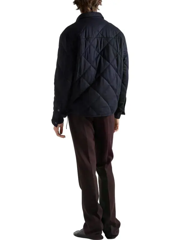 Prada Padded Cashmere Shirt - Blue