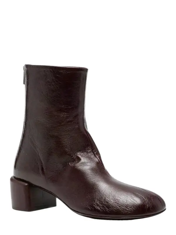 Officine Creative Flore Zip-up Leather Boots - Red