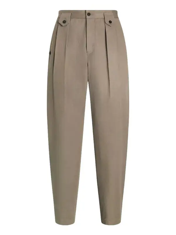 Dolce & Gabbana Cotton Twill Trousers - Neutrals
