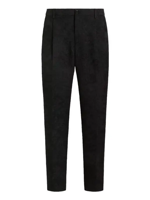 Dolce & Gabbana Brocade Trousers - Black